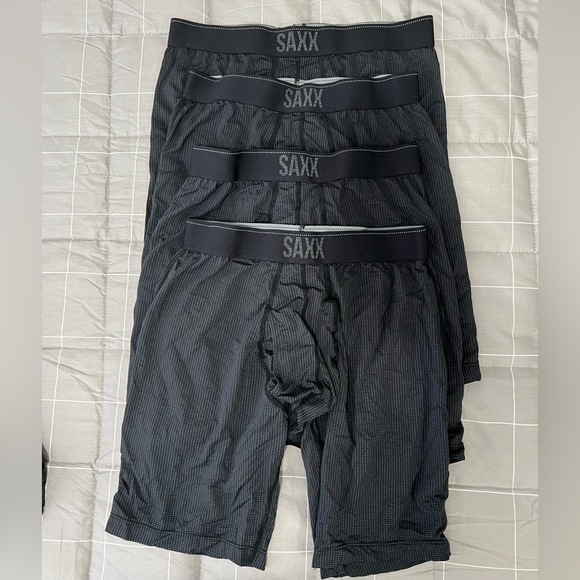 Saxx | Underwear & Socks | 4 Pair Saxx Long Boxer Briefs | Poshmark